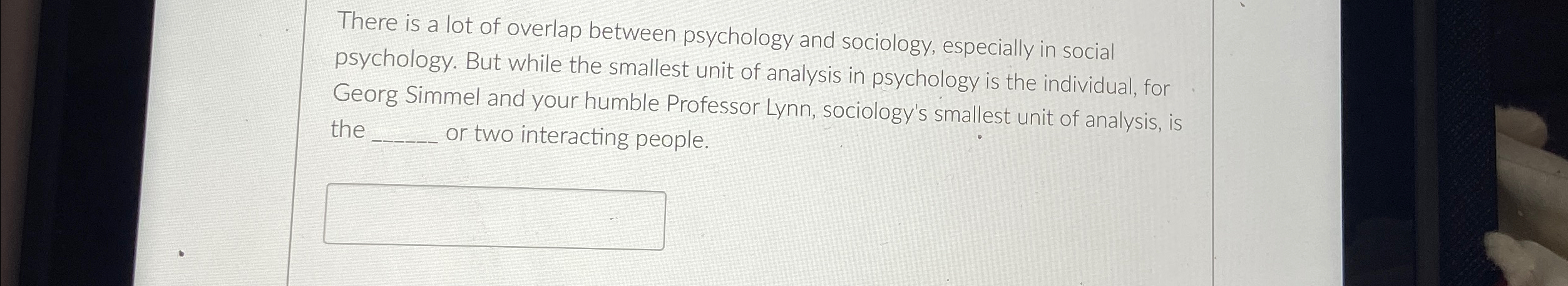 Solved There is a lot of overlap between psychology and | Chegg.com