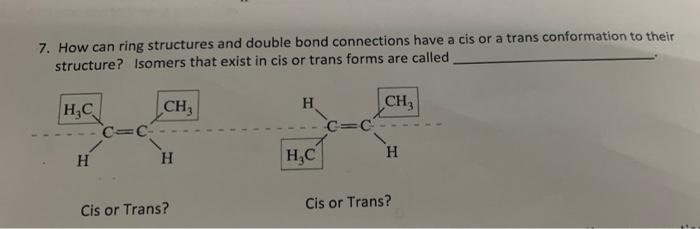 Solved How can ring structures and double bond connections | Chegg.com