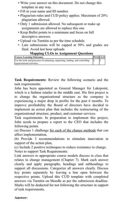 Solved - Write your answer on this document. Do not change | Chegg.com