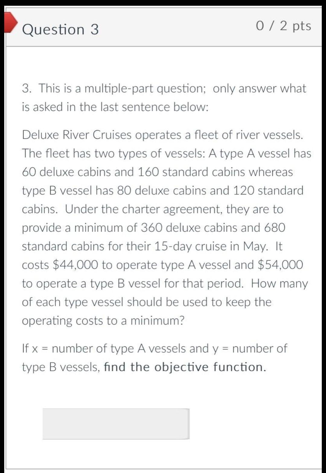 Solved 3. This is a multiple-part question; only answer what | Chegg.com