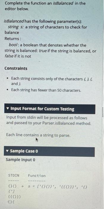 Solved 1. Java: Braces Given a list of strings of bracket | Chegg.com