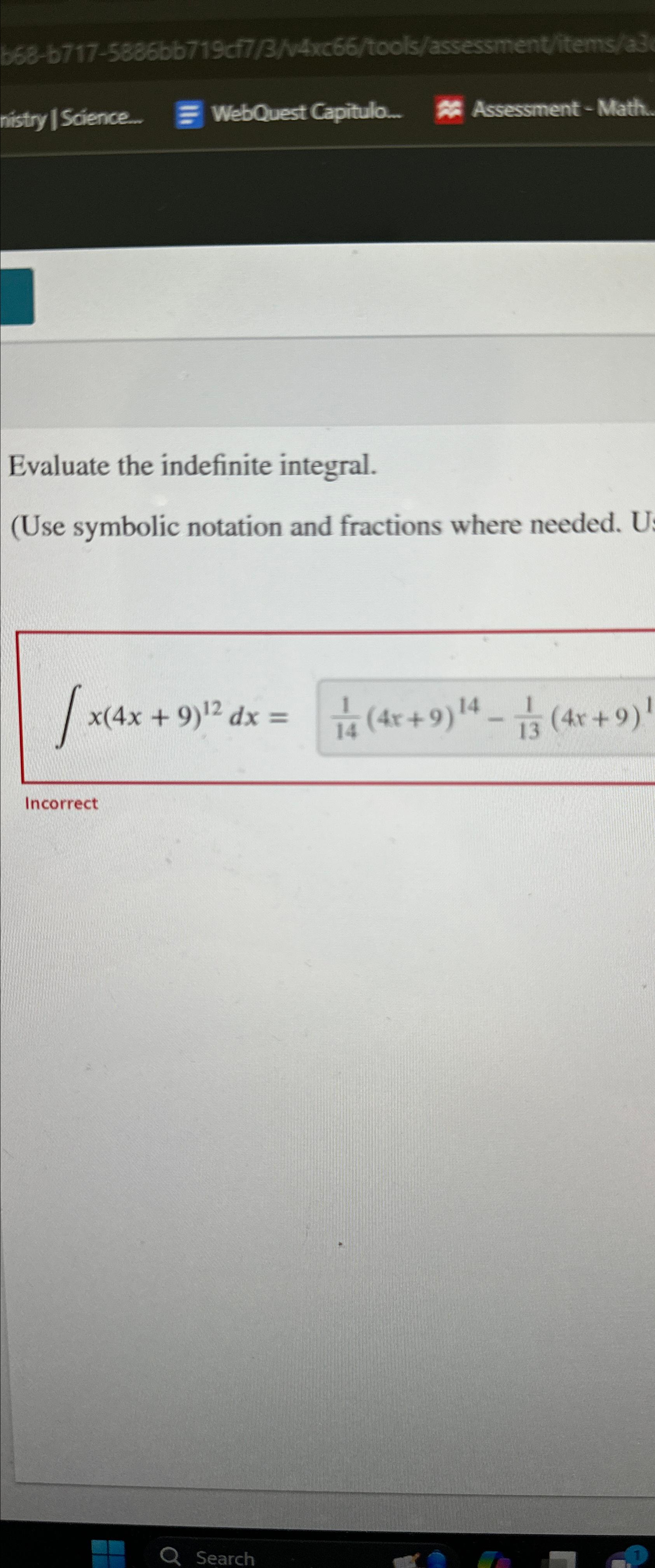 Solved Evaluate the indefinite integral.(Use symbolic | Chegg.com