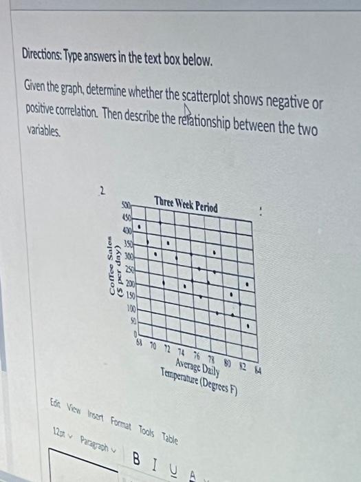 [Solved]: Directions: Type answers in the text box below. G