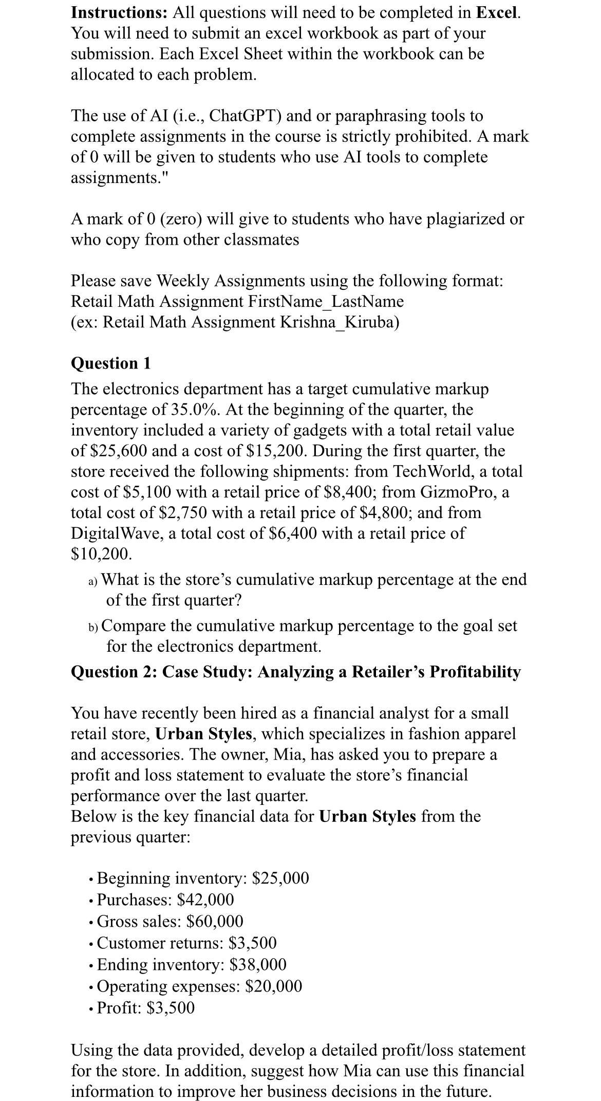 Solved Instructions: All questions will need to be completed | Chegg.com