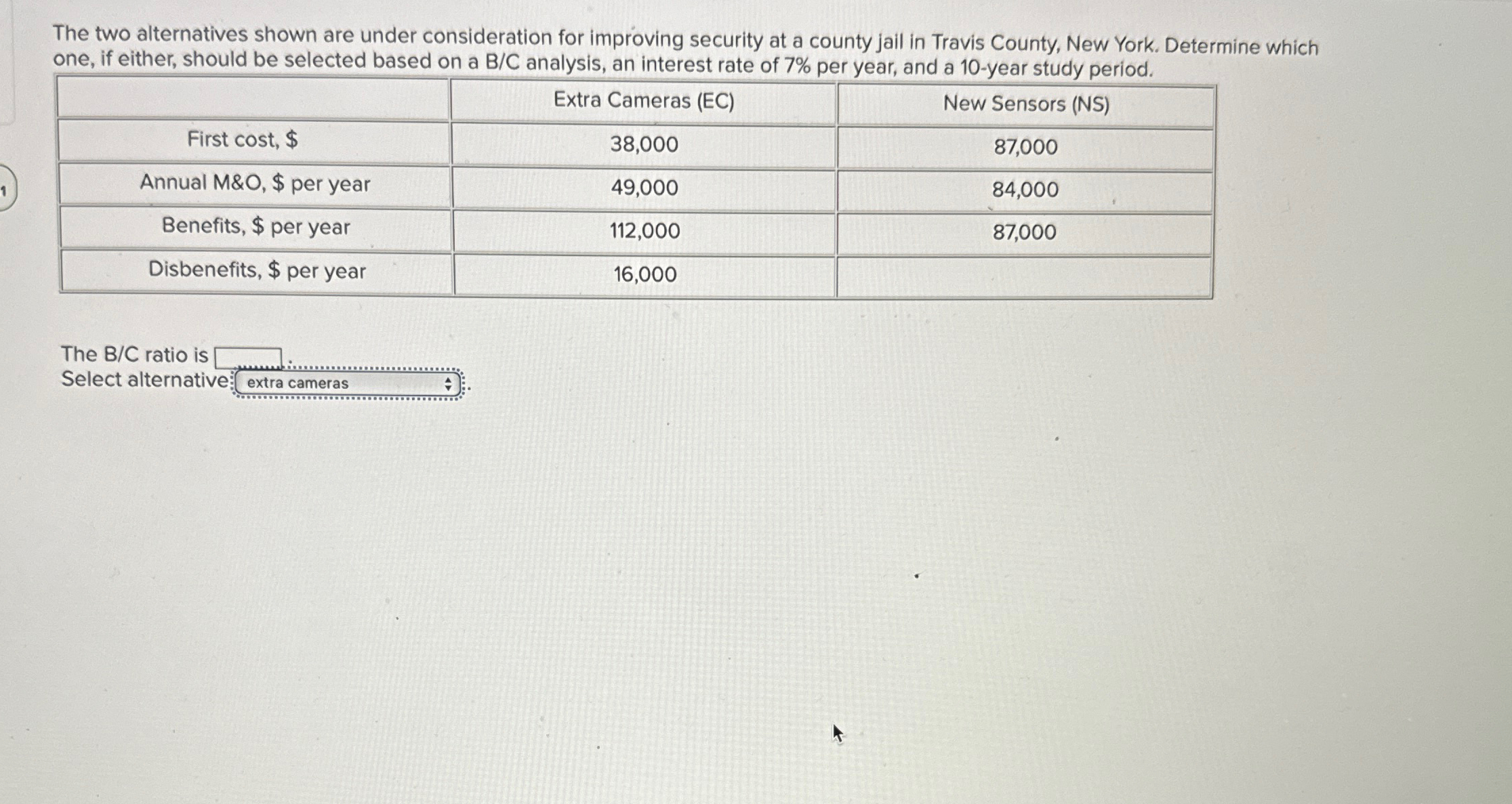 Solved The two alternatives shown are under consideration | Chegg.com