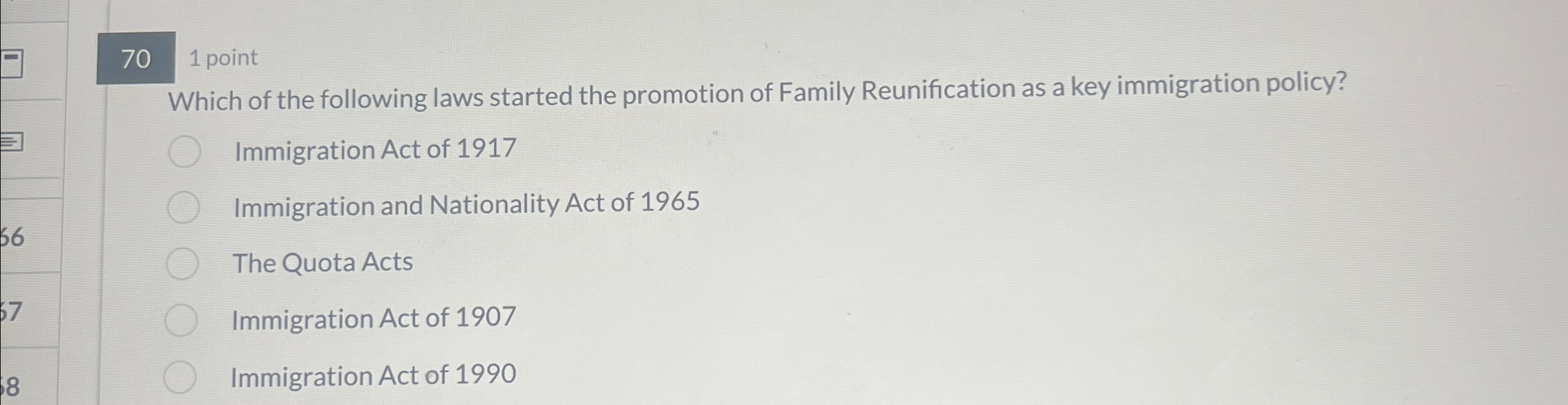 Solved 701 ﻿pointWhich of the following laws started the | Chegg.com