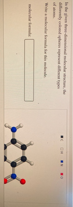Solved IC OH IN По In the given three-dimensional molecular | Chegg.com