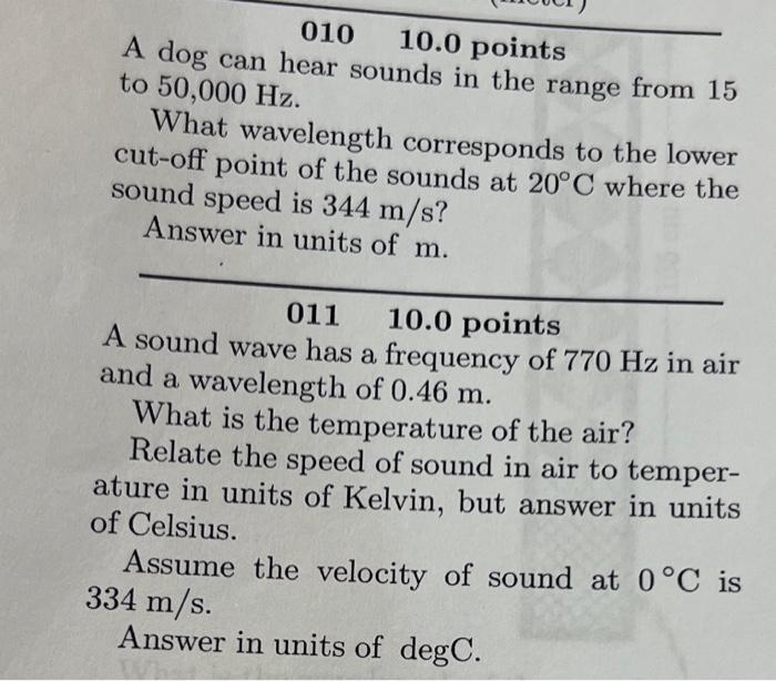 Solved A dog can hear sounds in the range from 15 to 50,000 | Chegg.com