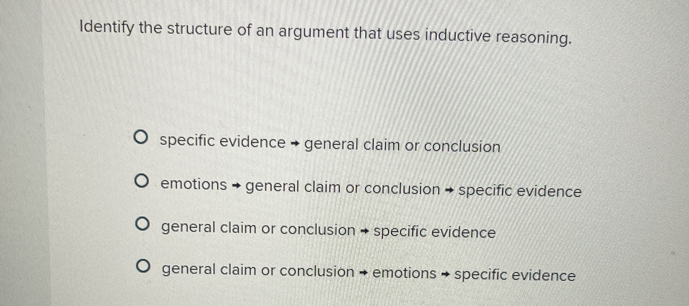 Solved Identify the structure of an argument that uses | Chegg.com