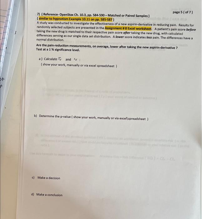Solved 7) (Reference- Openstax Ch. 10.3, pp. 584-590-Matched | Chegg.com