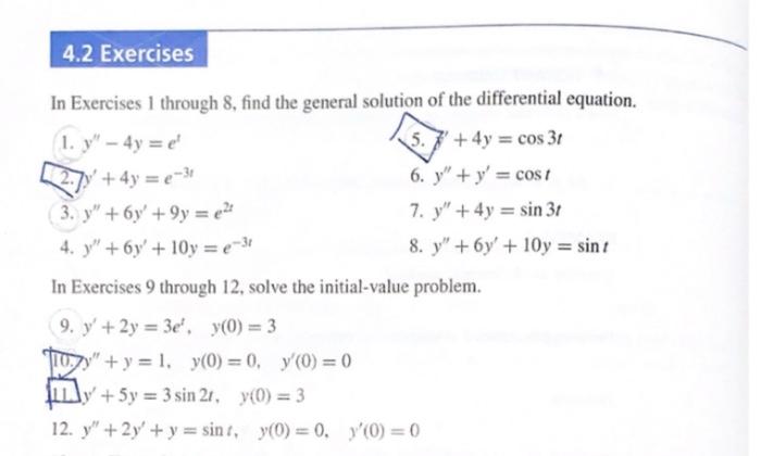 Solved In Exercises 1 through 8, find the general solution | Chegg.com