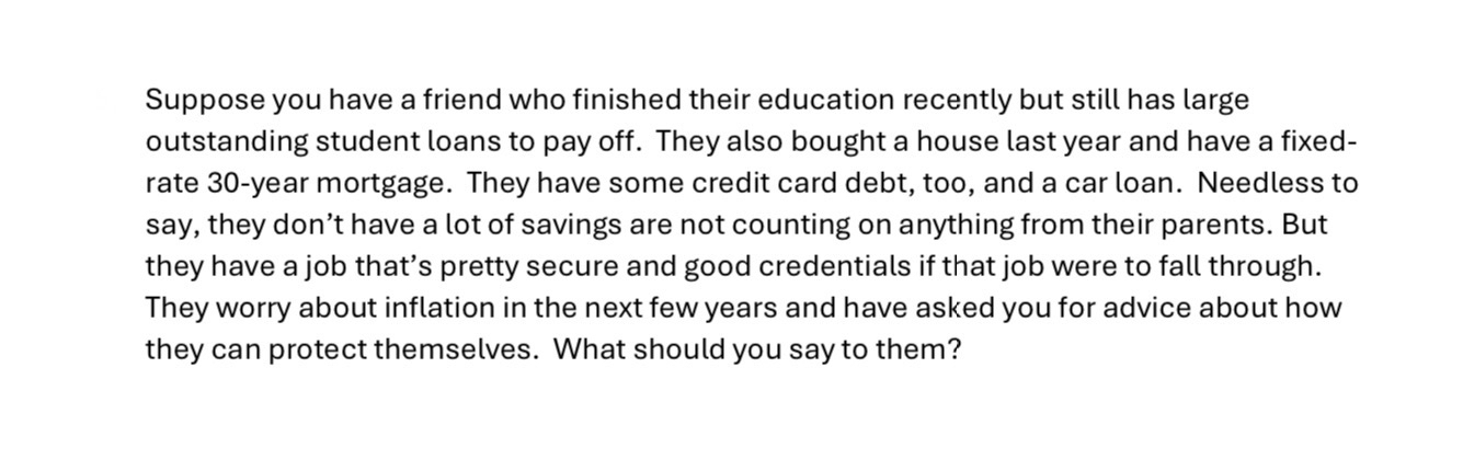 Solved Suppose you have a friend who finished their | Chegg.com