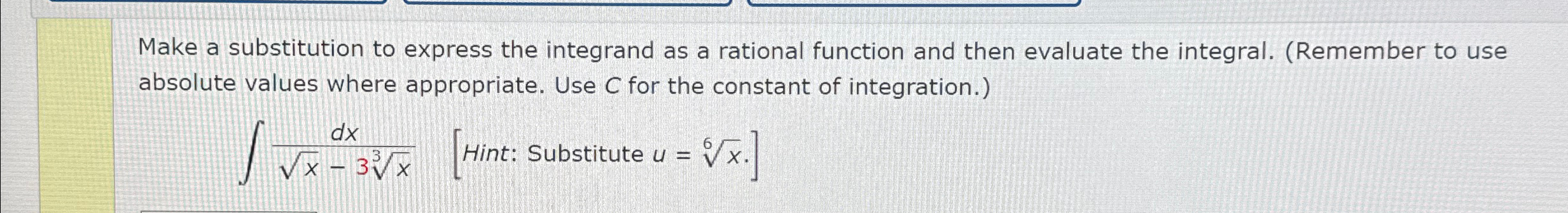Make a substitution to express the integrand as a | Chegg.com