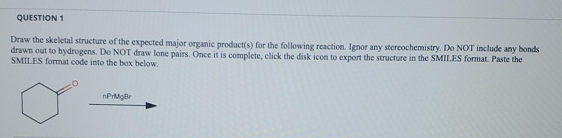 Solved Draw the skeletal structure of the expected major | Chegg.com