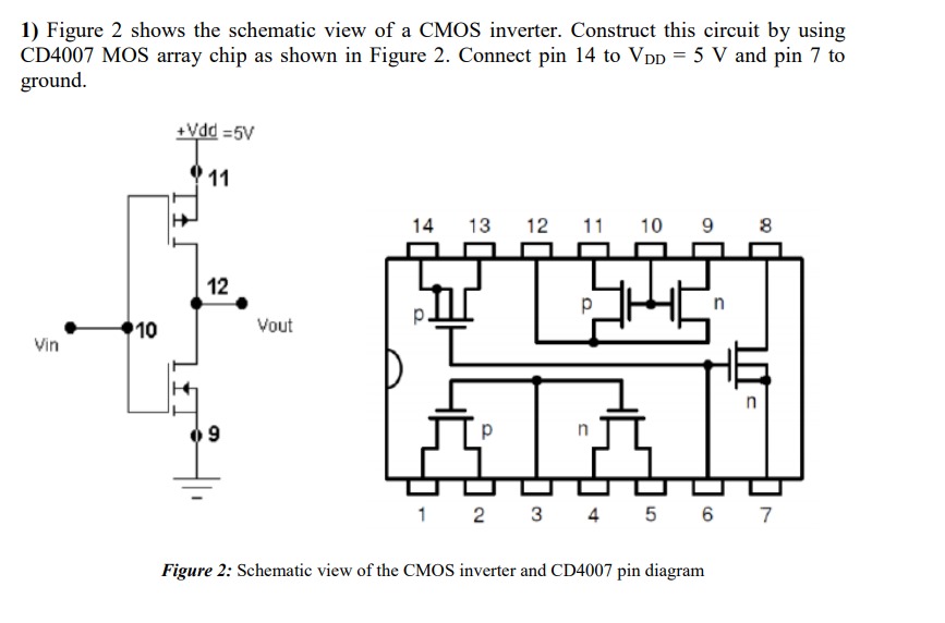 Figure 2 ﻿shows the schematic view of a CMOS | Chegg.com