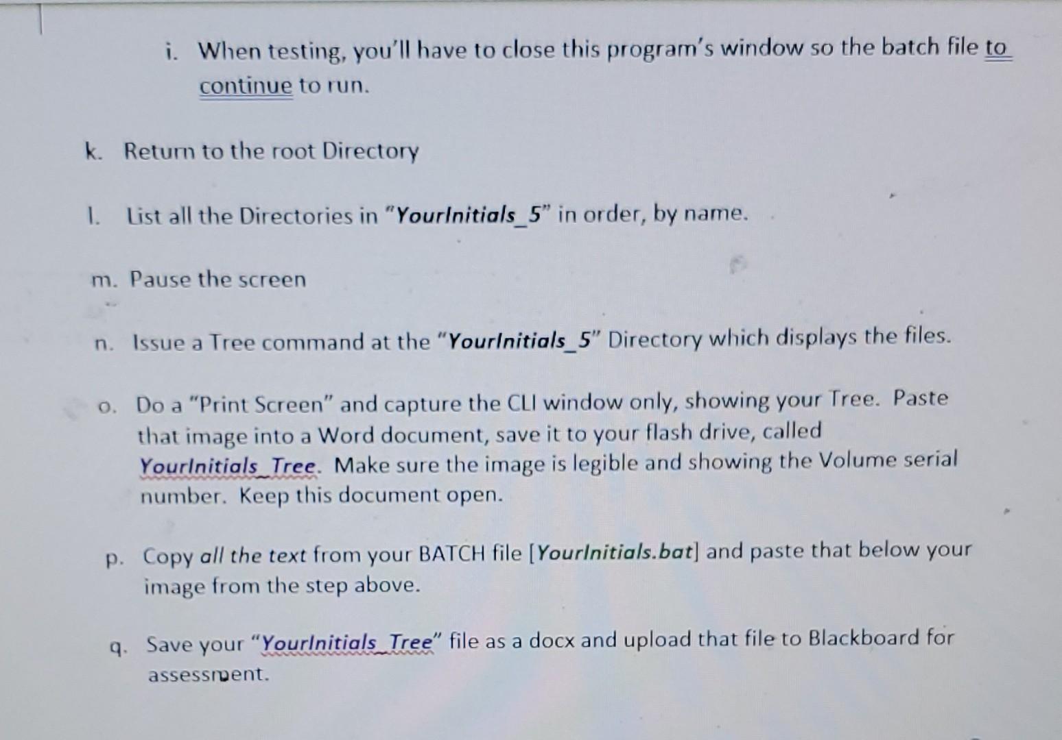 Solved 2. Creating the Directory Structure in the Batch File | Chegg.com