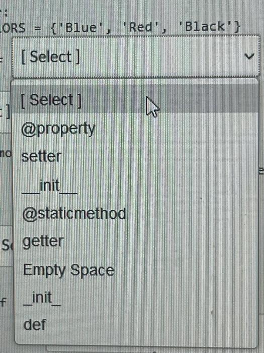 Solved Consider a Python class defined as follows, where | Chegg.com