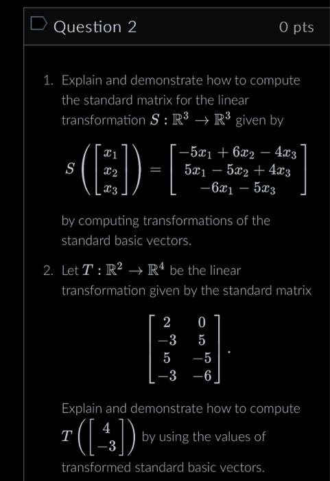 Solved 1. Explain and demonstrate how to compute the | Chegg.com