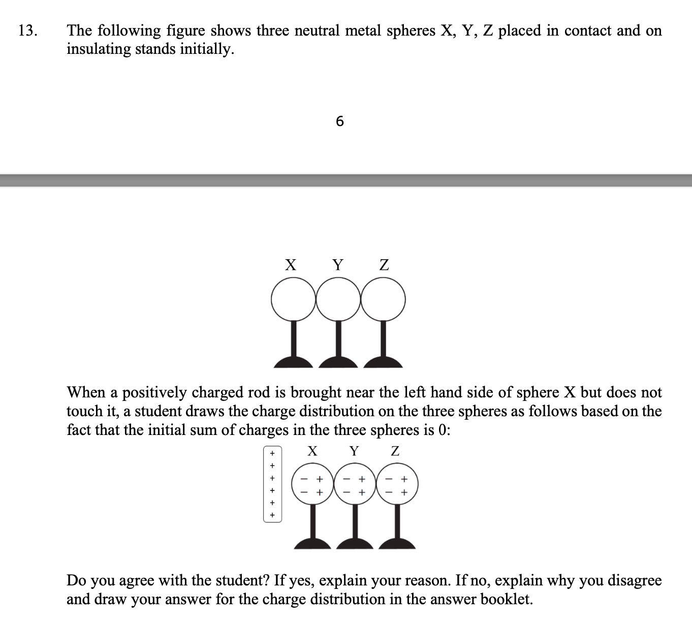 Solved The following figure shows three neutral metal | Chegg.com
