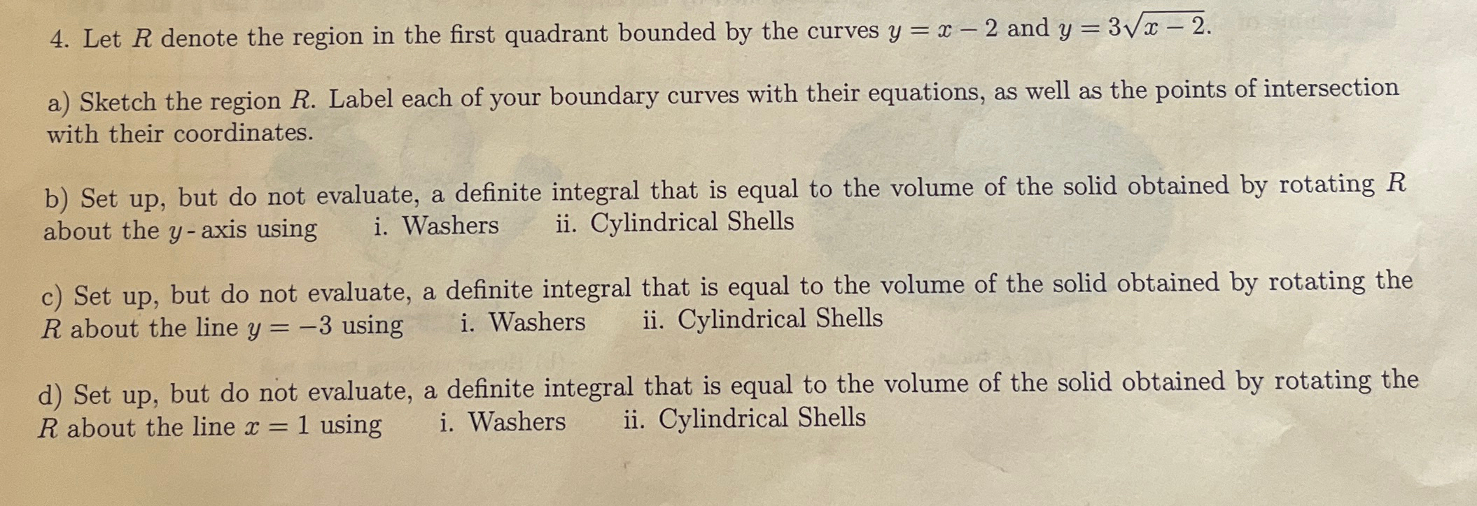 Solved Let R ﻿denote the region in the first quadrant | Chegg.com
