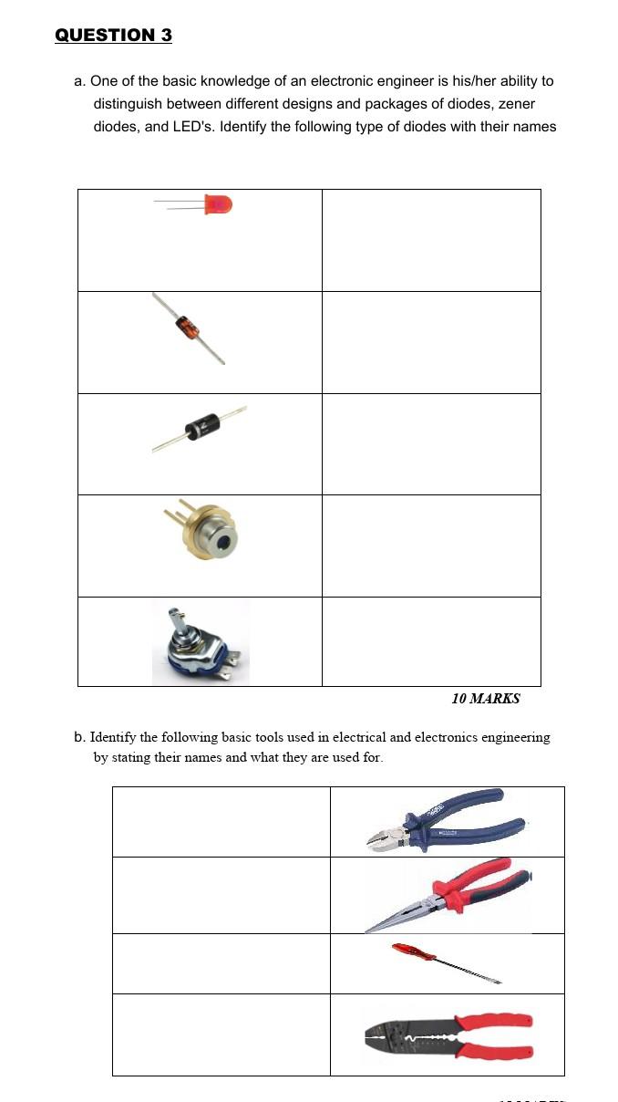 a. One of the basic knowledge of an electronic | Chegg.com