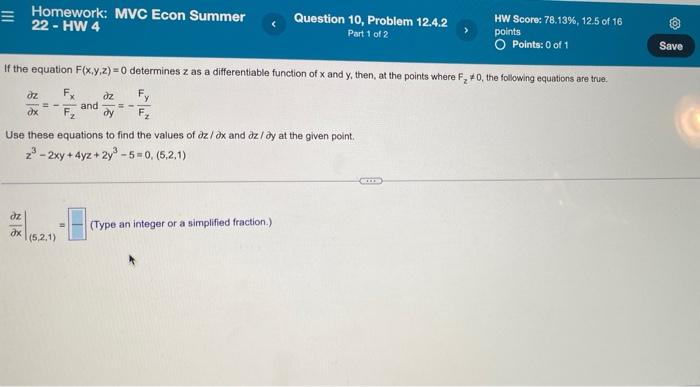 Solved Homework: MVC Econ Summer 22 - HW 4 Question 10, | Chegg.com