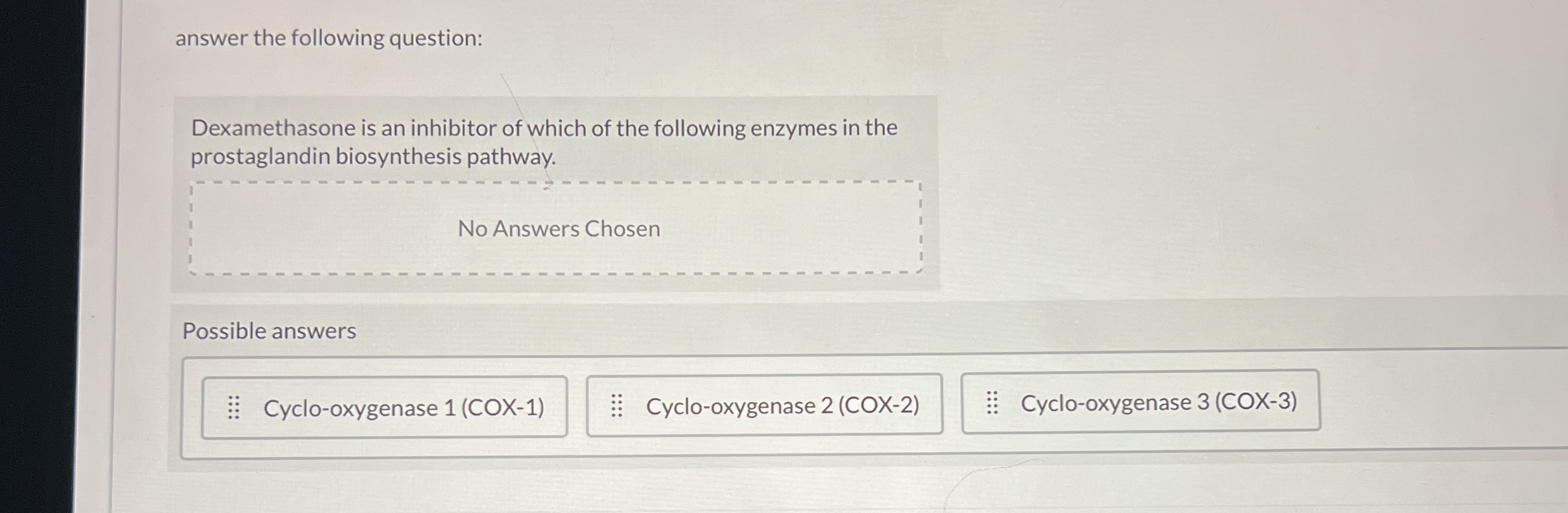 Solved answer the following question:Dexamethasone is an | Chegg.com