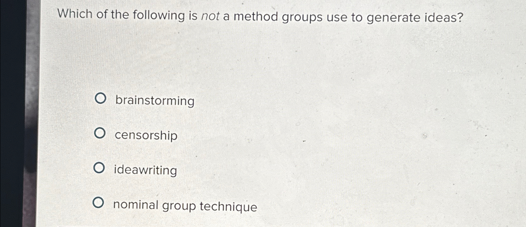 Solved Which of the following is not a method groups use to | Chegg.com