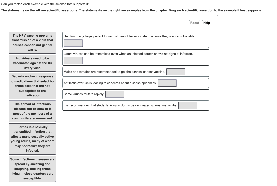 Solved Can you match each example with the science that | Chegg.com