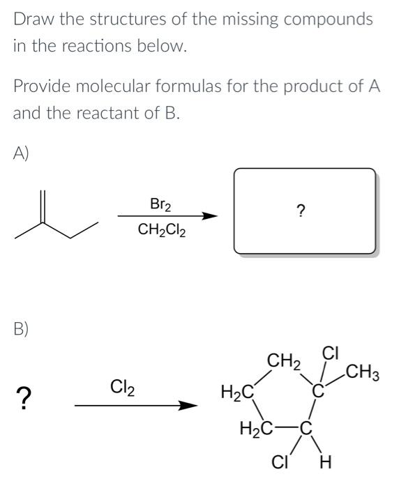 Solved Draw the structures of the missing compounds in the | Chegg.com