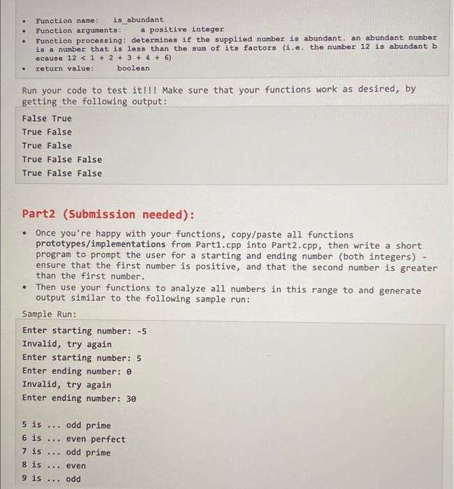Solved Parti No Submission Needed In Part1cpp File 