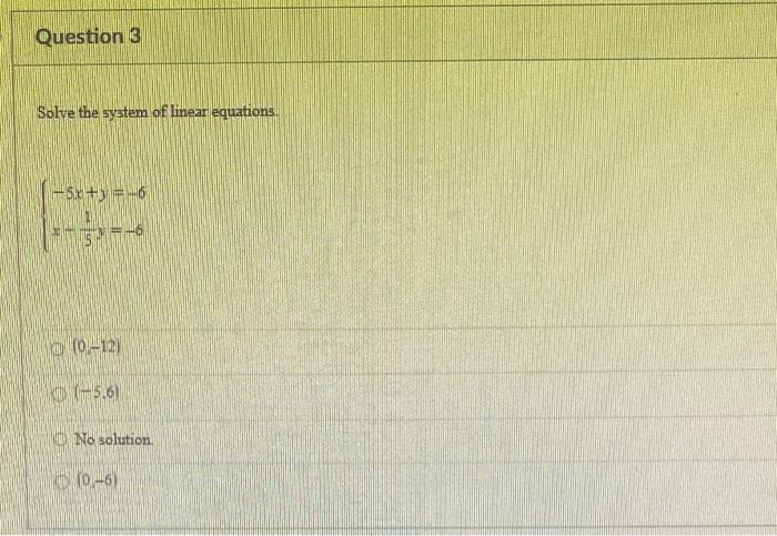 Solved Solve the system of linear equations. | Chegg.com