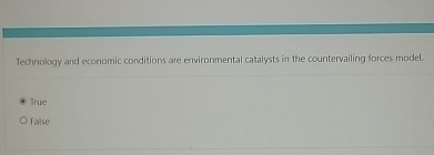 Solved Technology and economic conditions are environmental | Chegg.com