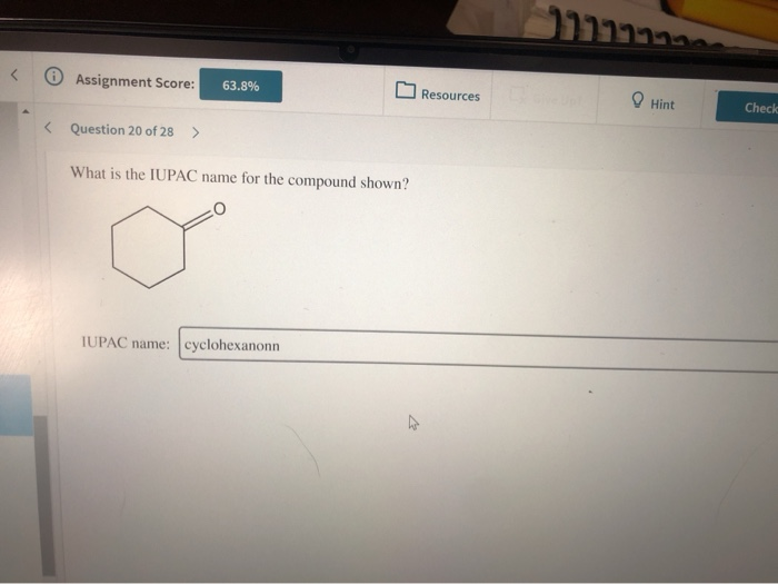 Solved Assignment Score: 60.3% Resources Hint Check Answer | Chegg.com