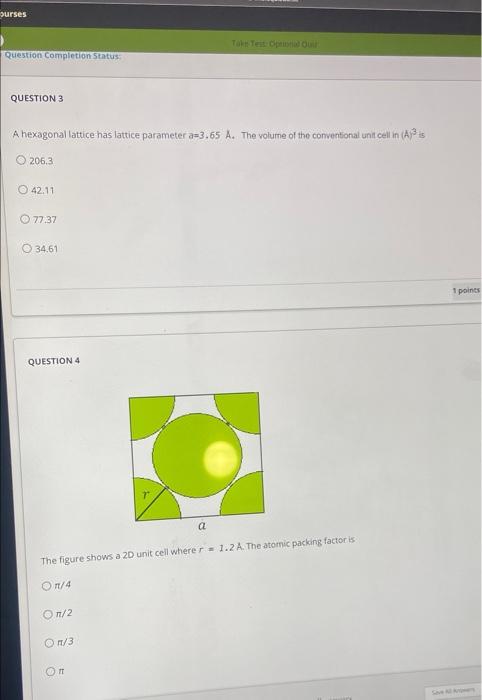 Solved Question 1 A 2d Rectangular Lattice Has The Following