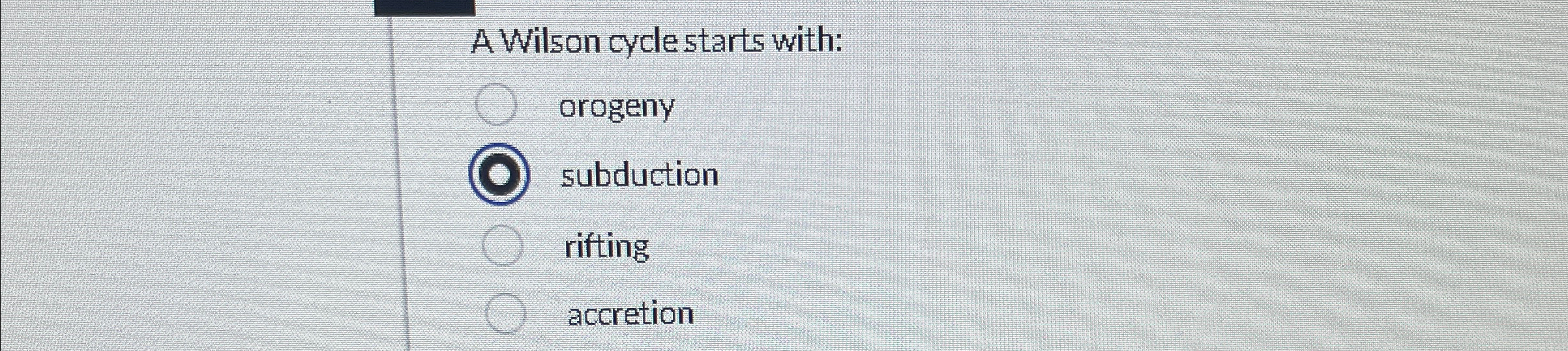 Solved A Wilson cycle starts | Chegg.com