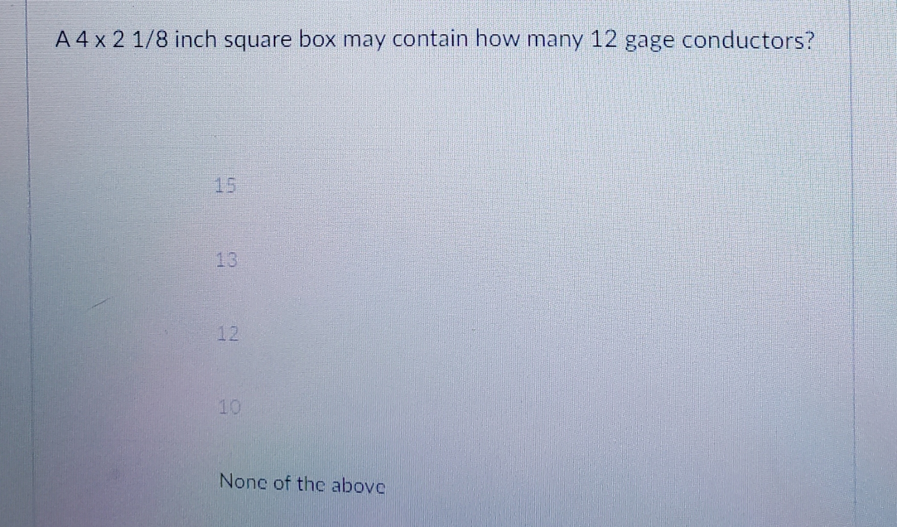 Solved A 4×2 1/8 ﻿inch square box may contain how many 12 | Chegg.com