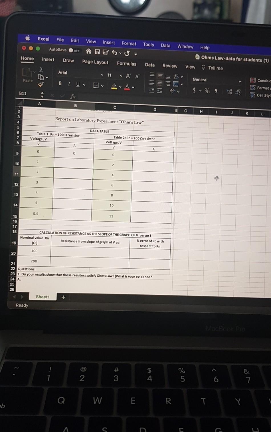 Solved Excel File Edit View Insert Format Tools Data Window | Chegg.com