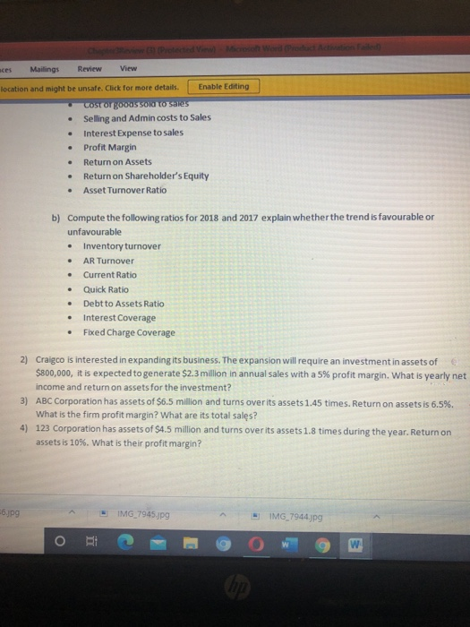 Solved Protected view) Microsoft Word Product Action erences | Chegg.com