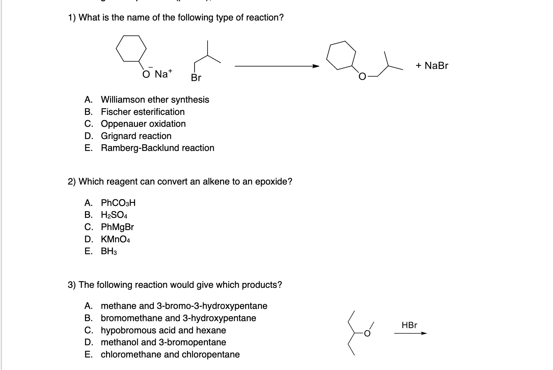 Solved 1) ﻿What is the name of the following type of | Chegg.com