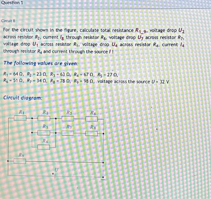 Solved Circuit 8 For the circuit shown in the figure, | Chegg.com