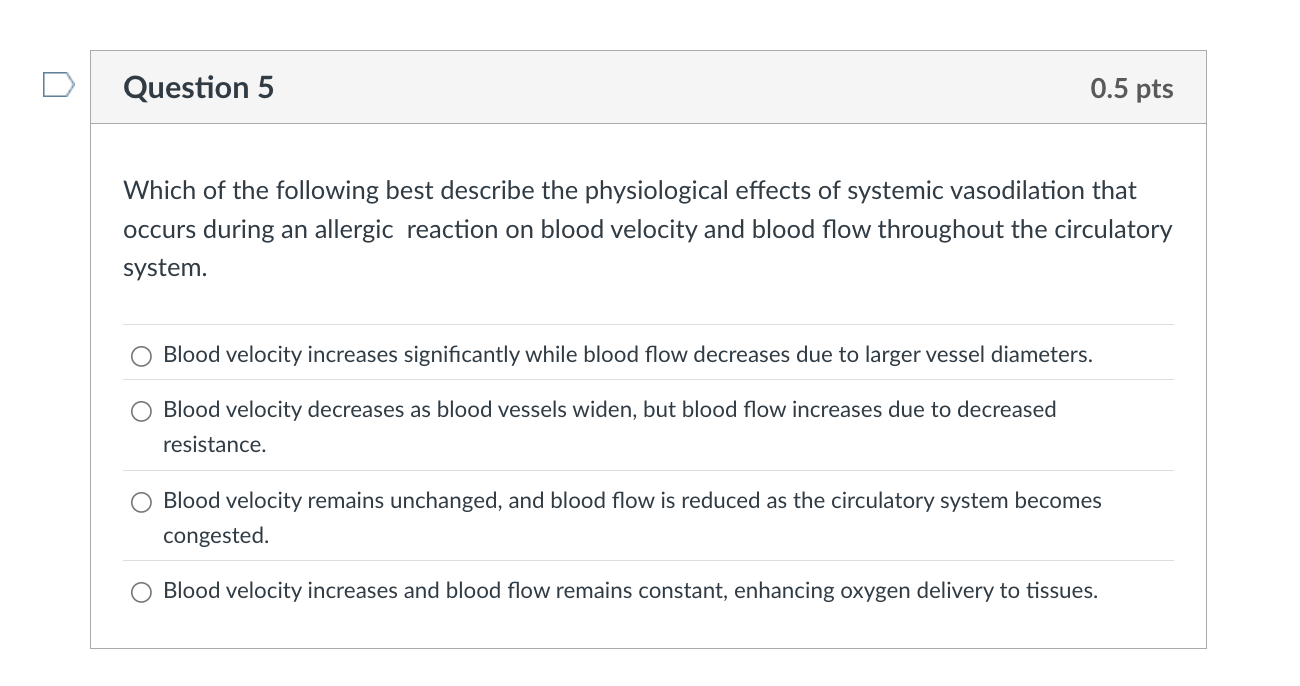 Solved Question 5Which of the following best describe the | Chegg.com