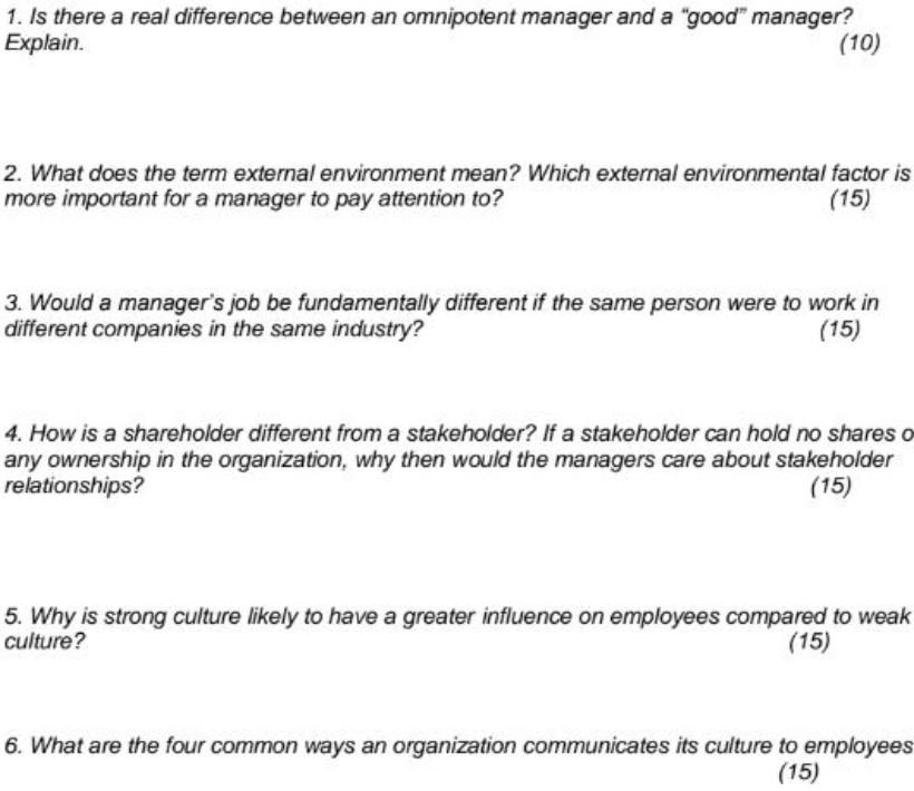 Solved 1. Is there a real difference between an omnipotent | Chegg.com