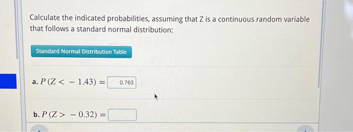 Solved Calculate the indicated probabilities, assuming that | Chegg.com