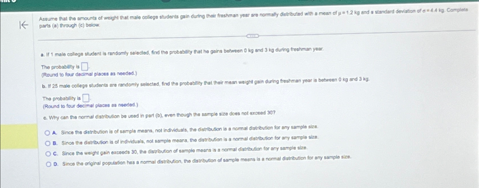 Solved parts (a) ﻿through (c) ﻿bedow.The probability | Chegg.com