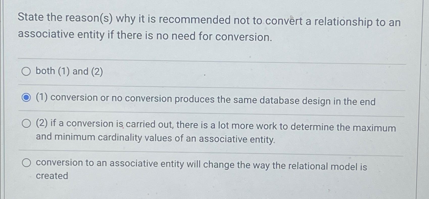 Solved State the reason(s) ﻿why it is recommended not to | Chegg.com