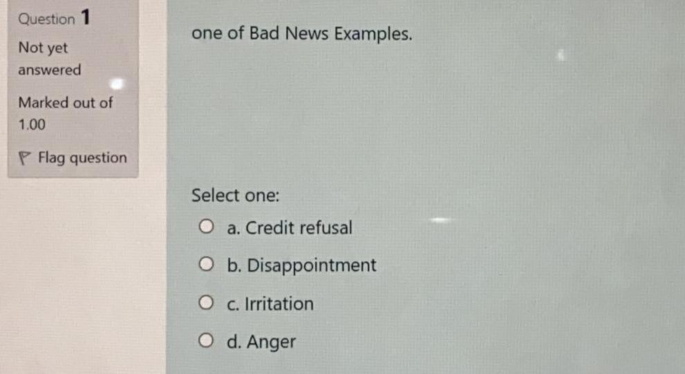 Solved Question 1 one of Bad News Examples. Not yet answered | Chegg.com