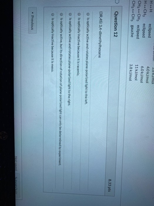 Solved H H eclipsed H-CH3 eclipsed CH3 - CH3 eclipsed CH3 - | Chegg.com