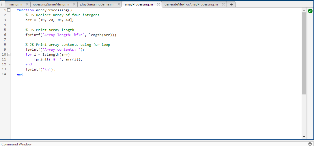 Solved Task 4: Choice 3 (Mathlab Code) - ﻿calls a function | Chegg.com