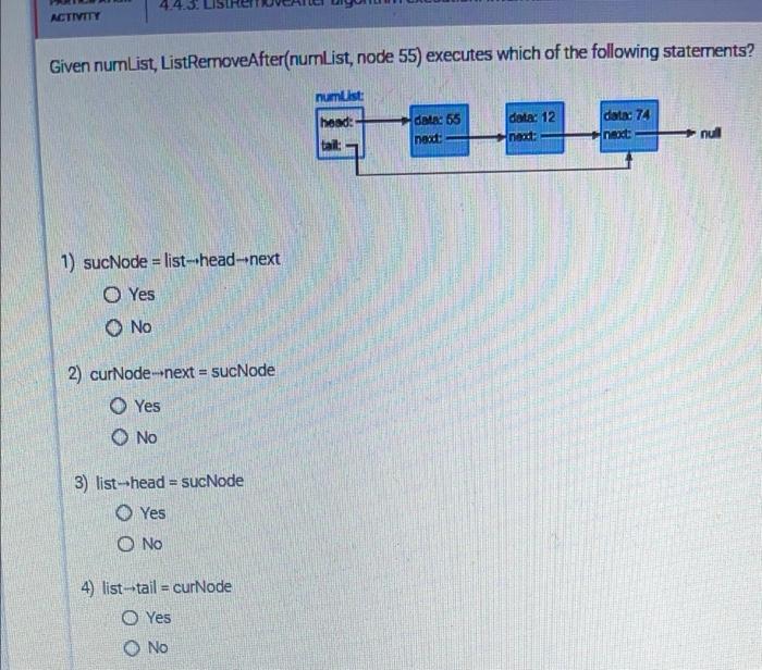 Solved 4.4.3 ACTIVITY Given numList, | Chegg.com